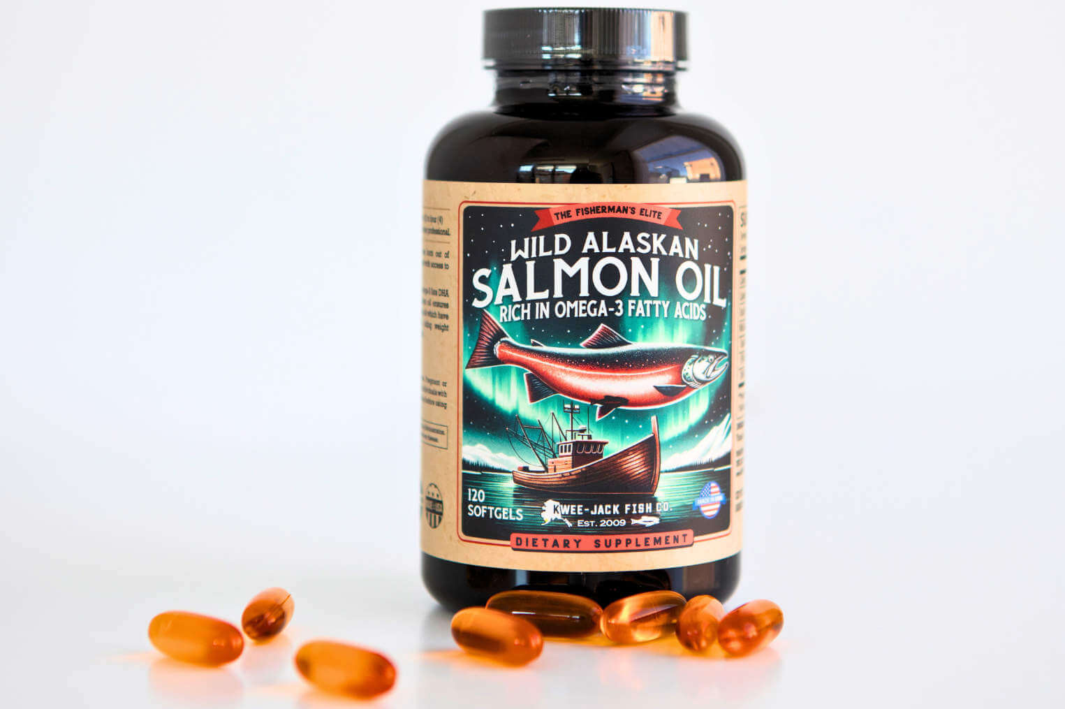 Wild Alaskan Salmon Fish Oil Supplement – Kwee-Jack Fish Co.